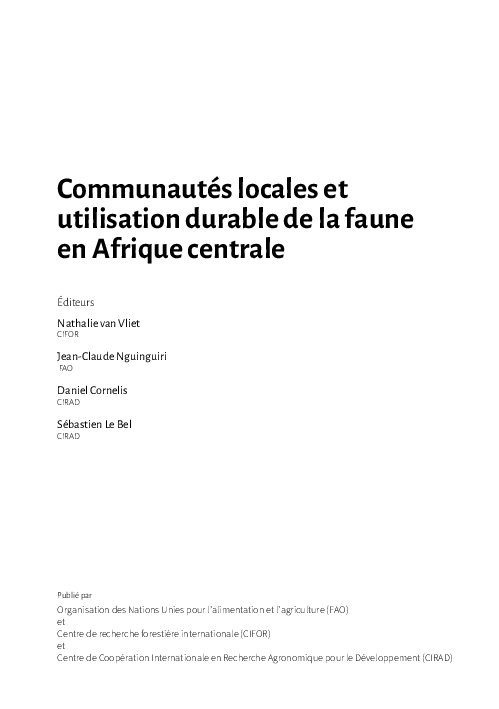 (PDF) Les piliers d’avenir pour la gestion durable de la chasse ...
