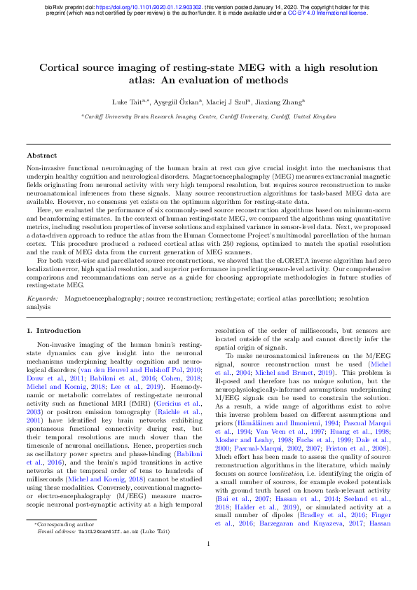 (PDF) Cortical source imaging of resting-state MEG with a high resolution atlas: An evaluation ...