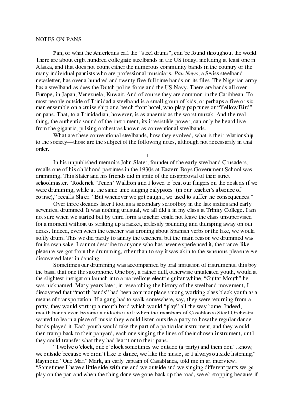 (PDF) Notes on Pans