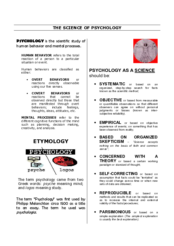 (PDF) THE SCIENCE OF PSYCHOLOGY