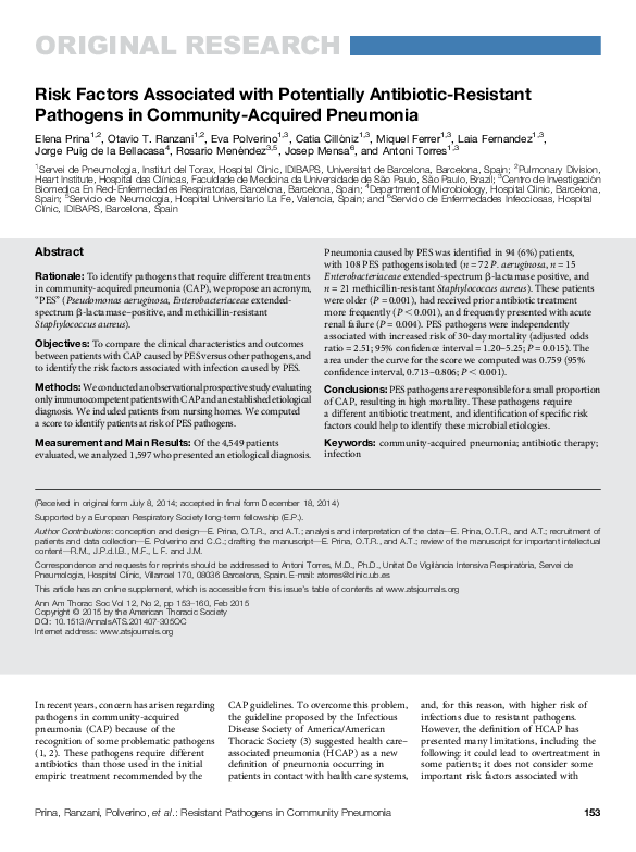 (PDF) Risk Factors Associated with Potentially Antibiotic-Resistant Pathogens in Community ...