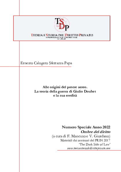 (PDF) Alle origini del potere aereo. La teoria della guerra di Giulio ...
