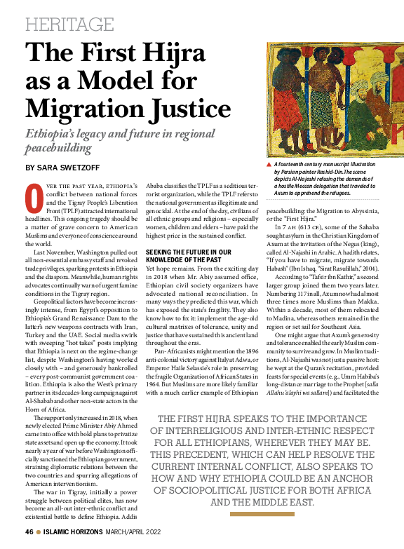 (PDF) The First Hijra as a Model for Migration Justice