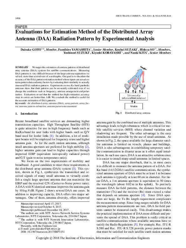 (PDF) Evaluations for Estimation Method of the Distributed Array ...