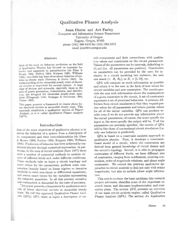 (PDF) Qualitative phasor analysis