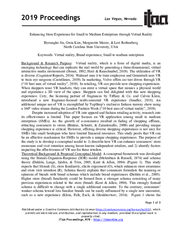 (PDF) Enhancing Store Experience for Small to Medium Enterprises ...