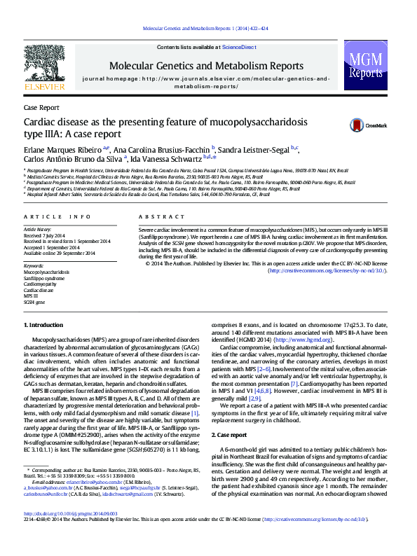 (PDF) Cardiac disease as the presenting feature of ...