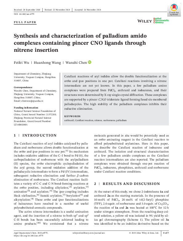 (PDF) Synthesis and Characterization of Palladium and Palladium–Cobalt Nanoparticles on Vulcan ...
