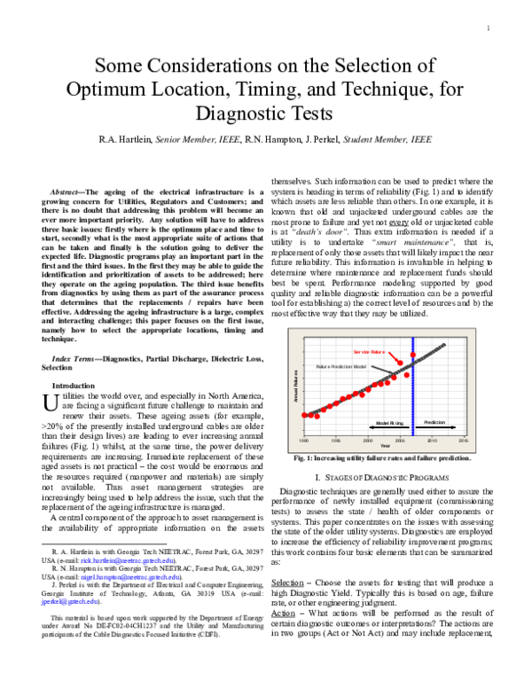 (PDF) Optimizing Diagnostic Test Locations and Timing