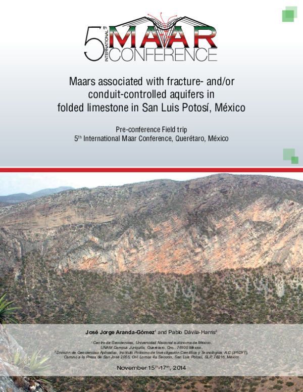 (PDF) Maars associated with fracture- and/or conduit-controlled aquifers in folded limestone in ...