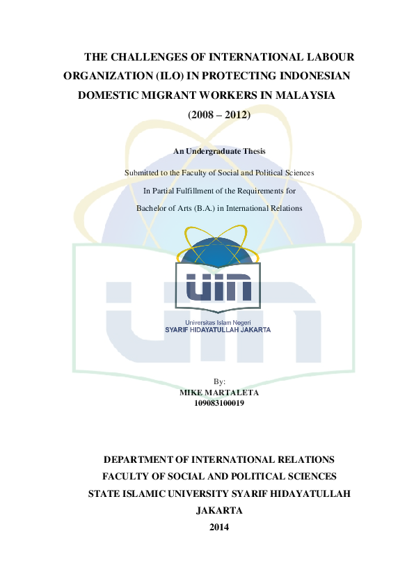 (PDF) The Challenges Of International Labour Organization (Ilo) In ...