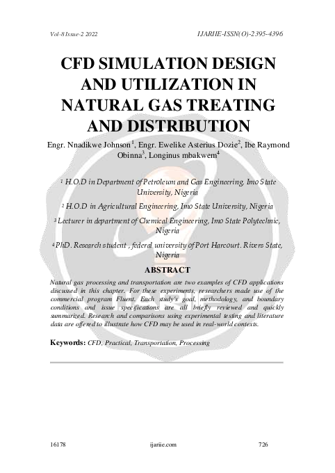 (PDF) CFD SIMULATION DESIGN AND UTILIZATION IN NATURAL GAS TREATING AND ...