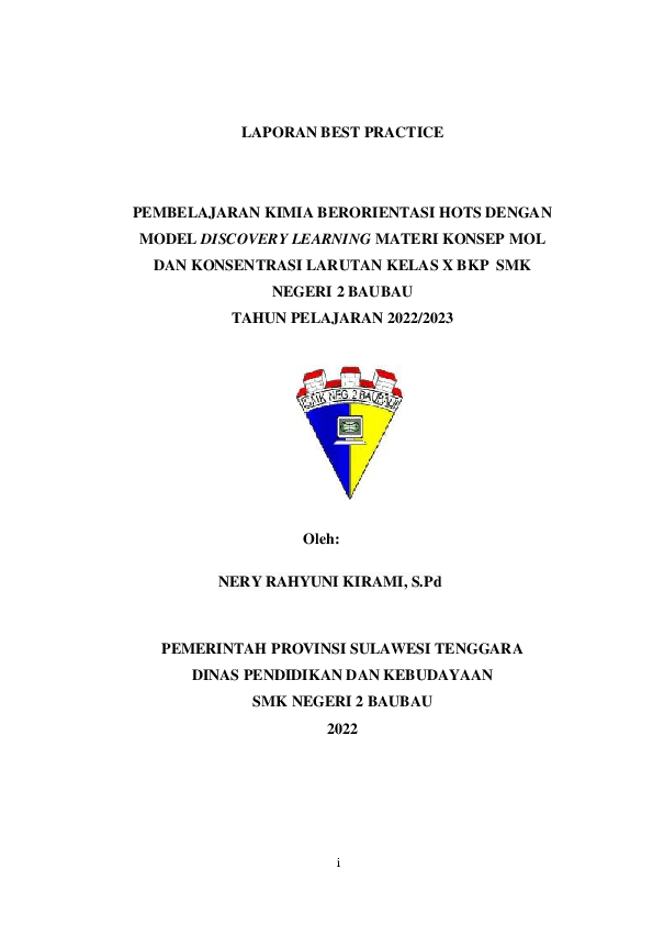 (PDF) Best Practice Discovery Learning