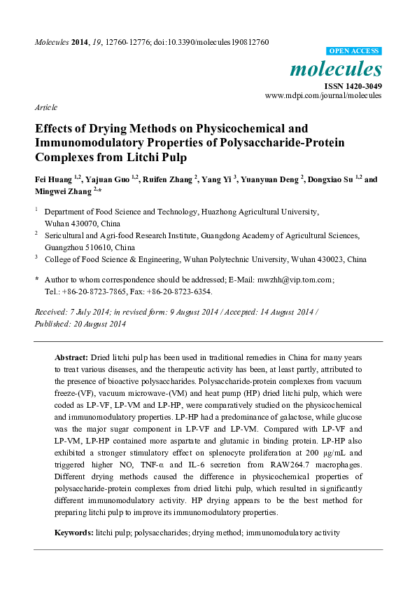 (PDF) Effects of drying methods on the physicochemical and compressional characteristics of Okra ...