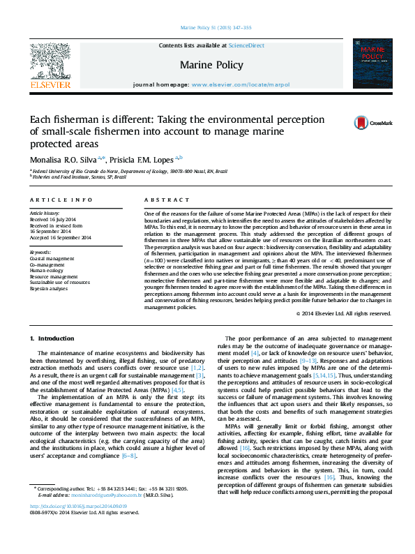(PDF) Each fisherman is different: Taking the environmental perception ...