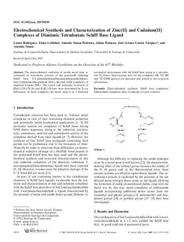 (PDF) Electrochemical synthesis and characterization of conducting ... (PDF) Electrochemical synthesis and characterization of conducting ...