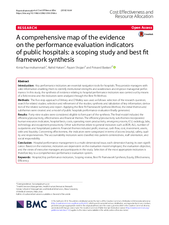 (PDF) A comprehensive map of the evidence on the performance evaluation ...
