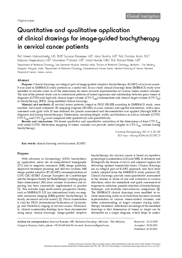 (PDF) Quantitative and qualitative application of clinical drawings for image-guided ...
