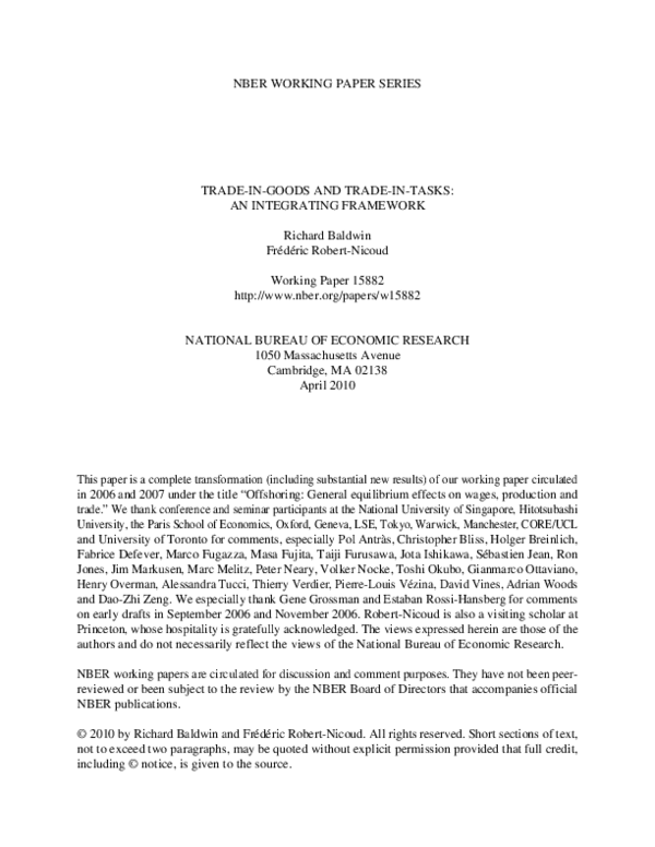 (PDF) Trade-in-goods and trade-in-tasks: An integrating framework
