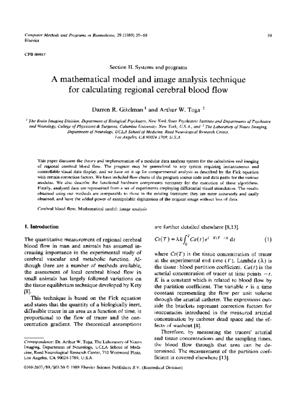 (PDF) A mathematical model and image analysis technique for calculating ...