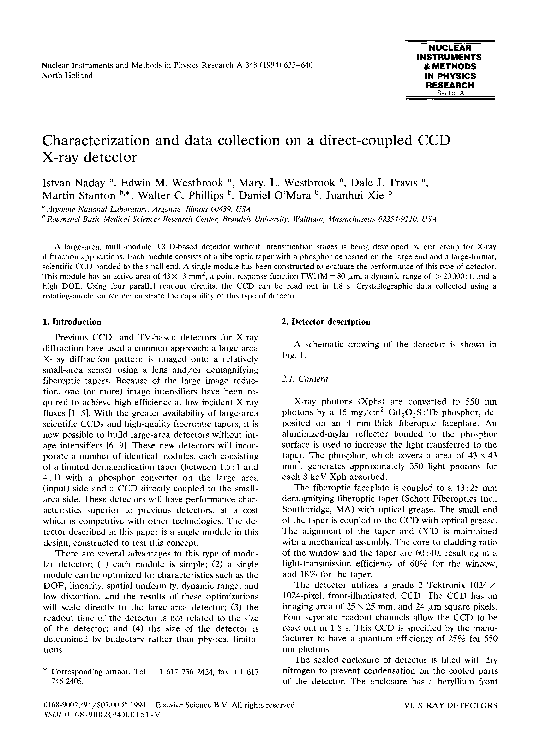 (PDF) Characterization and data collection on a direct-coupled CCD X ...