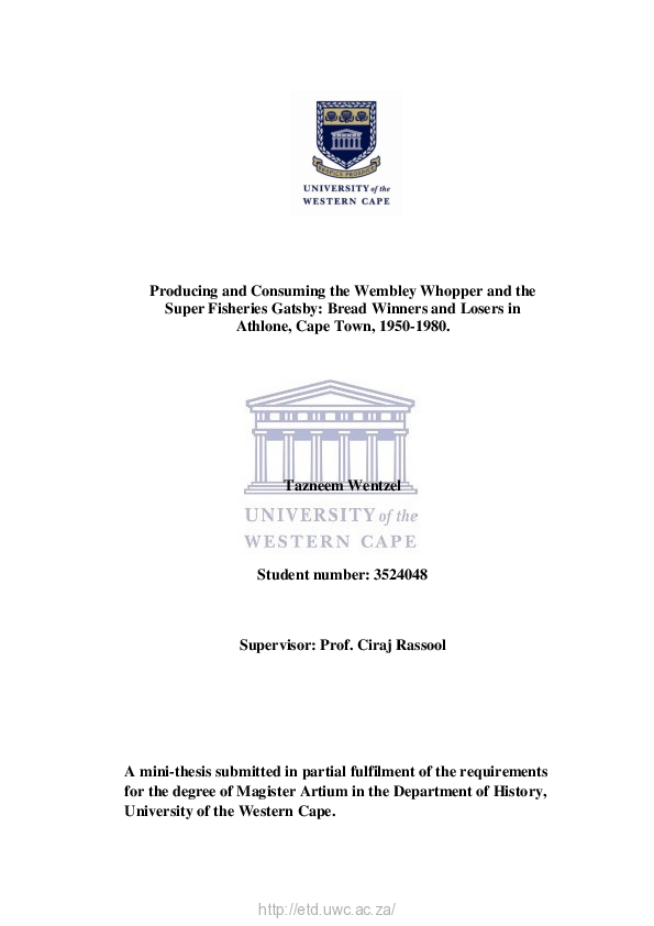 (PDF) Producing and consuming the Wembley Whopper and the Super ...