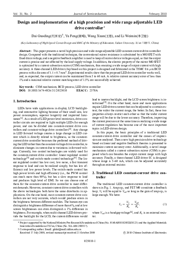 (PDF) Design and implementation of a high precision and wide range ...