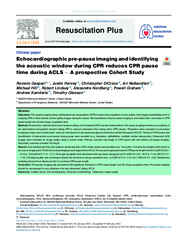 (PDF) Echocardiographic pre-pause imaging and identifying the acoustic ...