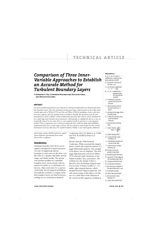 (PDF) Comparison of Three Inner-Variable Approaches to Establish an Accurate Method for ...