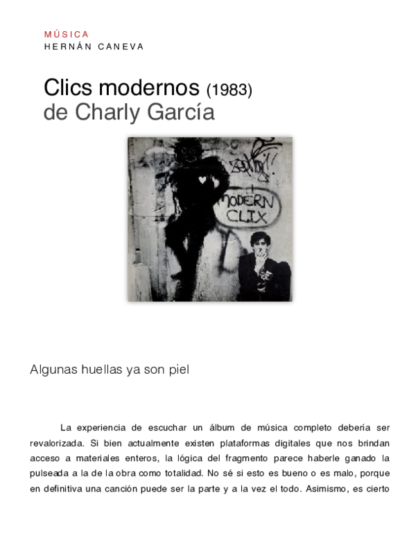 (PDF) Clics modernos (1983) de Charly García