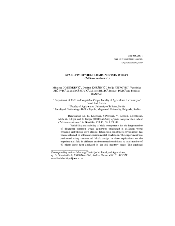 (PDF) Original scientific paper