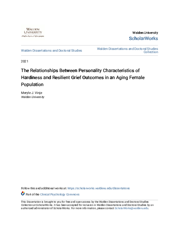 (PDF) The Relationships Between Personality Characteristics of ...