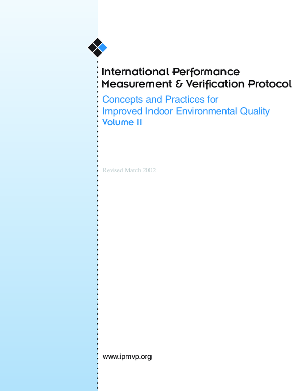 (PDF) International Performance Measurement & Verification Protocol: Concepts and Practices for ...