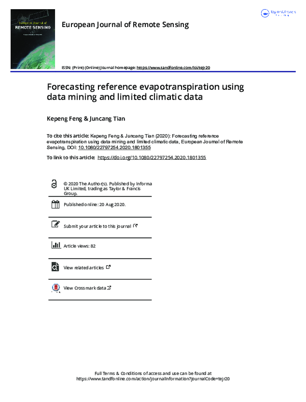 Pdf Forecasting Reference Evapotranspiration Using Artificial Neural Network For Nagpur Region