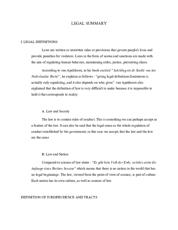 (DOC) LEGAL SUMMARY