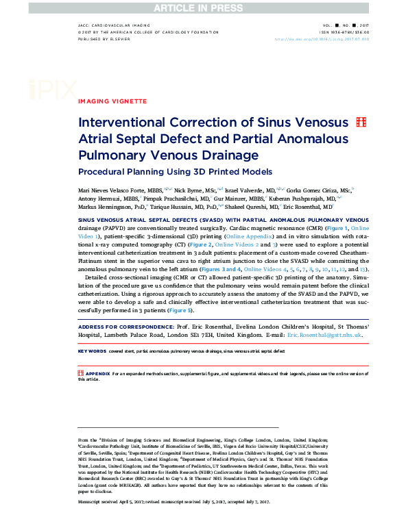 (PDF) Interventional Correction of Sinus Venosus Atrial Septal Defect ...
