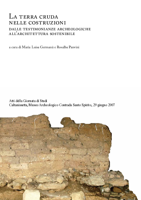(PDF) La terra cruda nelle costruzioni: dalle testimonianze ...