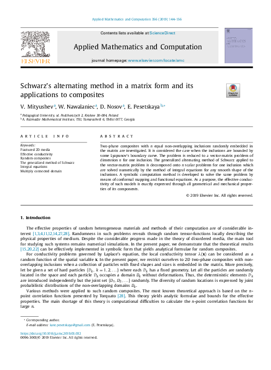 (PDF) Schwarz’s alternating method in a matrix form and its ...