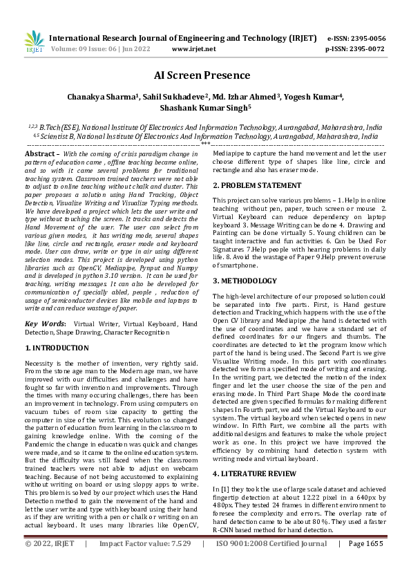 (PDF) AI Screen Presence