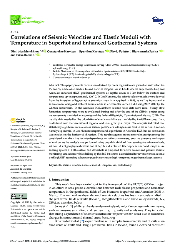 (PDF) Correlations of Seismic Velocities and Elastic Moduli with ...
