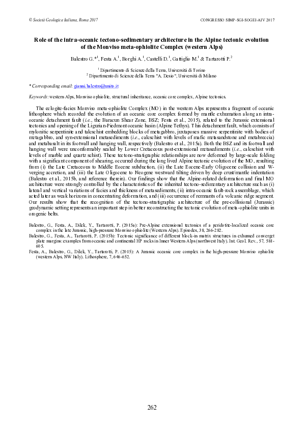 (PDF) Role of the intra-oceanic tectono-sedimentary architecture in the ...