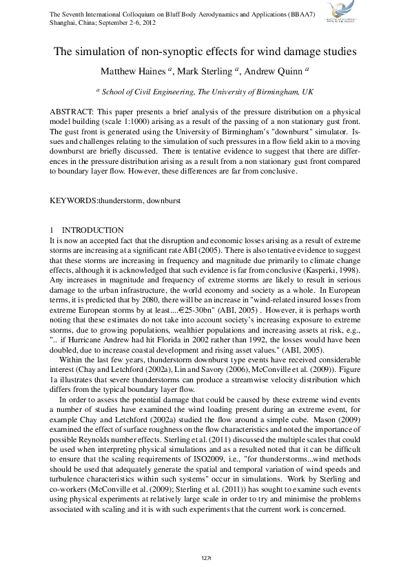 (PDF) The simulation of non-synoptic effects for wind damage studies ...