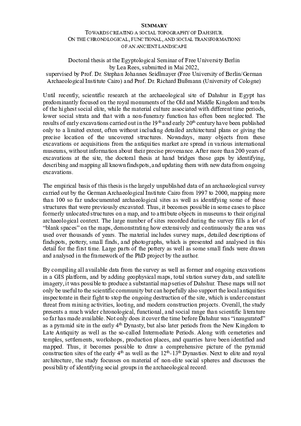 (PDF) PhD Dissertation Summary