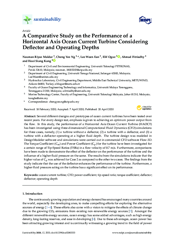 Pdf Performance Comparison Of Haoct With Deflector Designs
