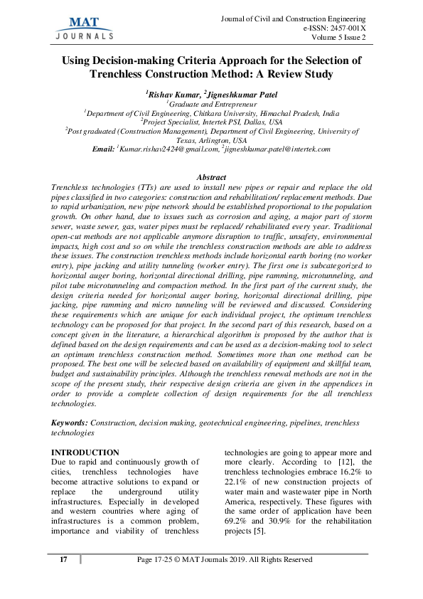 (PDF) Using Decision-making Criteria Approach for the Selection of ...