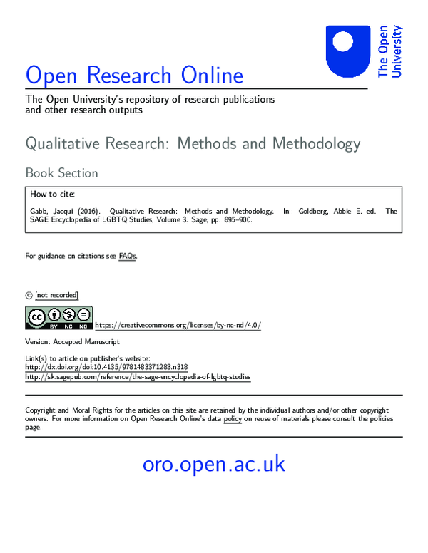 (PDF) Qualitative Research