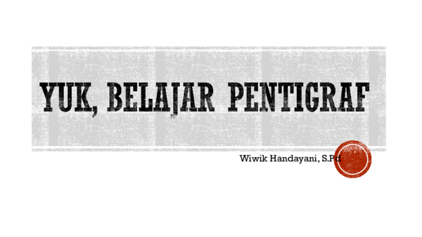 (PDF) BELAJAR PENTIGRAF (CERPEN TIGA PARAGRAF)