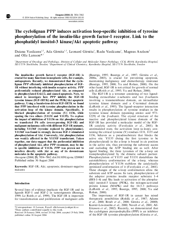 (PDF) The cyclolignan PPP induces activation loop-specific inhibition ...