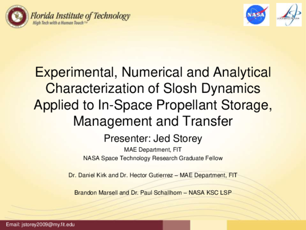 (PDF) Experimental, Numerical and Analytical Characterization of Slosh ...