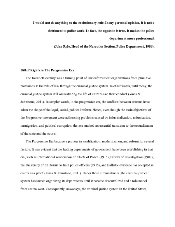 (DOC) Bill of Rights in The Progressive Era
